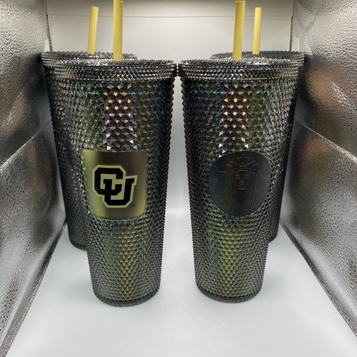 Starbucks CU Buffs Colorado University Studded Tumbler Iridescent Deion ...