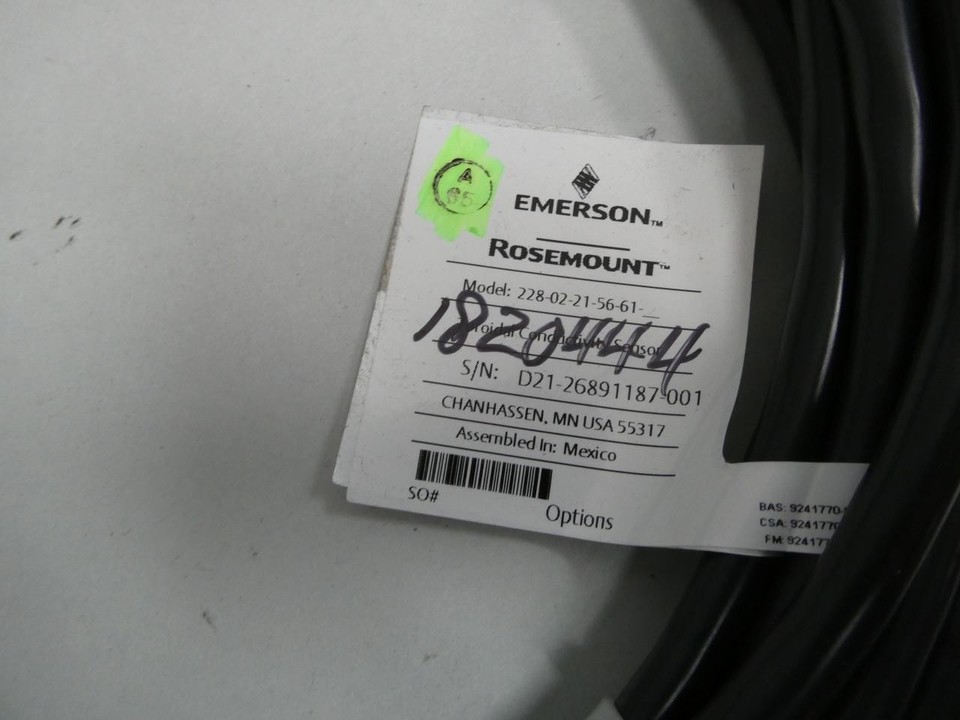 Rosemount 228-02-21-56-61 Toroidal Conductivity Sensor | eBay