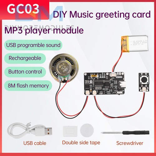 8M Greeting Card Recordable Voice Chip Music Box Sound Module DIY ...