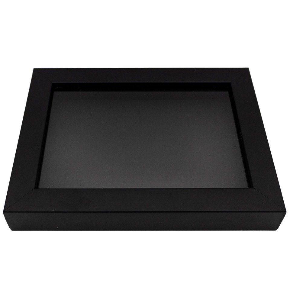 Black 5x7 Wood Shadow Box With Black Acid-Free Backing 11/16 Usable ...
