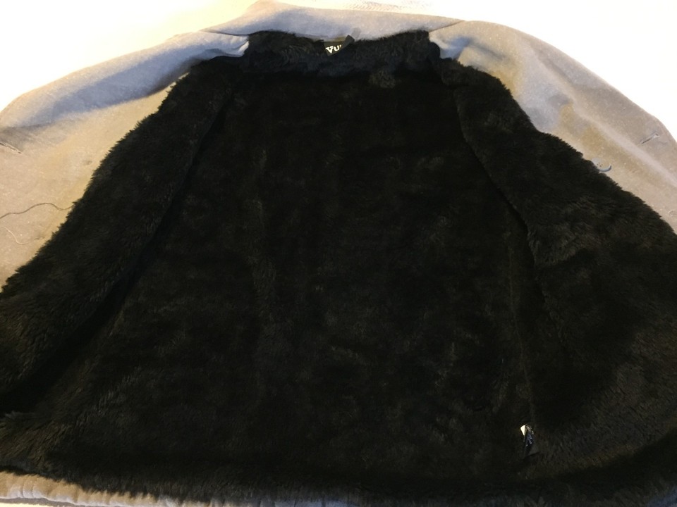 VURT Men's PacSun Light Gray Fashion Jacket Peacoat Style XL Faux Fur ...