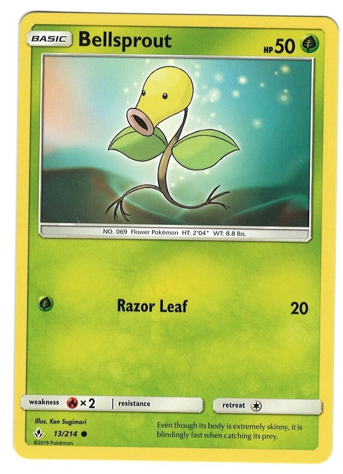 BELLSPROUT X3 POKEMON CARD | eBay