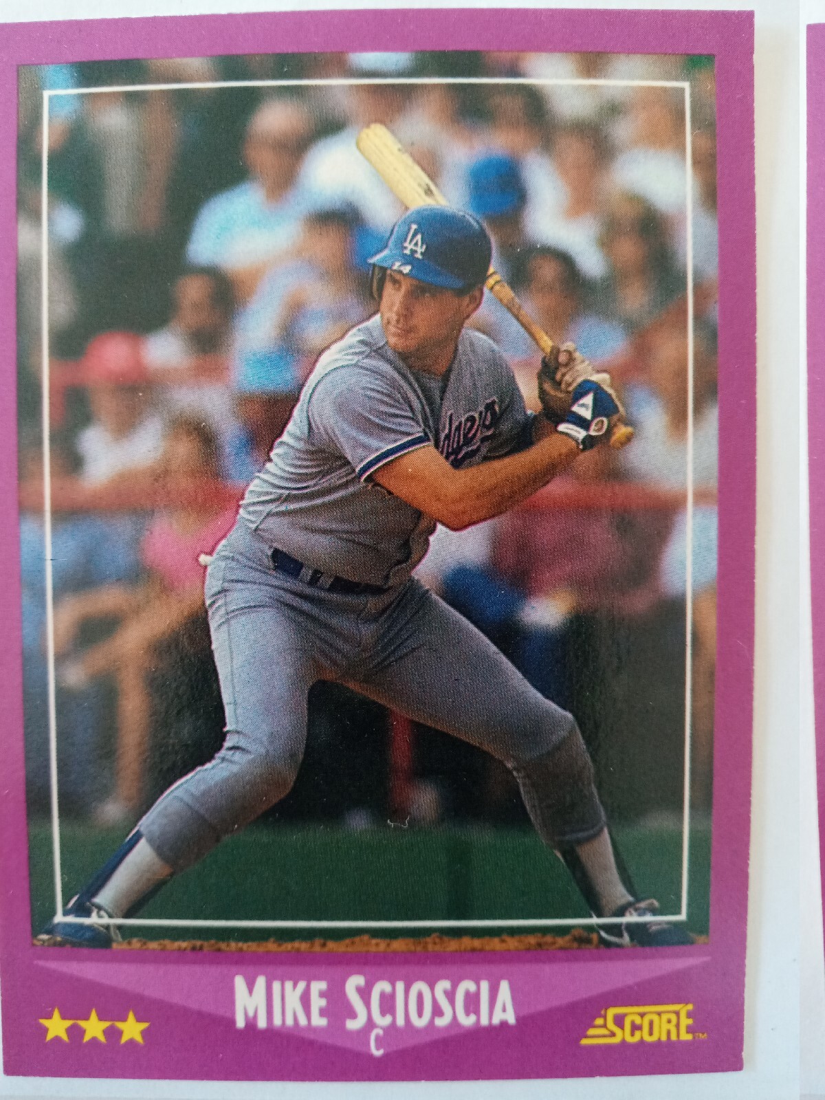 1988 Score #53 MIKE SCIOSCIA Los Angeles Dodgers MLB BASEBALL CARD | eBay