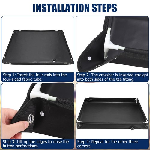 Portable Shower Pan Foldable RV Camping Shower Base Outdoor & Indoor | eBay