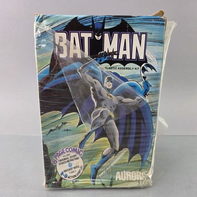 Vintage 1974 Aurora Batman Plastic Model Kit Comic Scenes Original READ ...