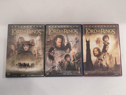 Lord Of The Rings Trilogy Fullscreen & Widescreen DVDs (DVD) | eBay