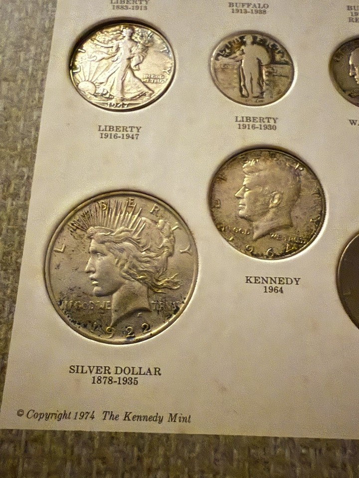 US 20th Century Coin Collection Silver Peace Dollar Franklin Liberty ...