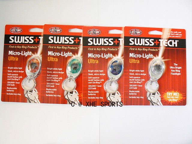 Swiss Tech ST50041 Varied Colors Micro-light LED Flashlight With Key ...