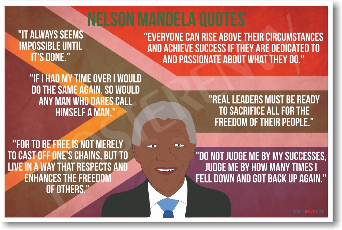 Nelson Mandela Protest Quotes Nelson Mandela Poster | TPT