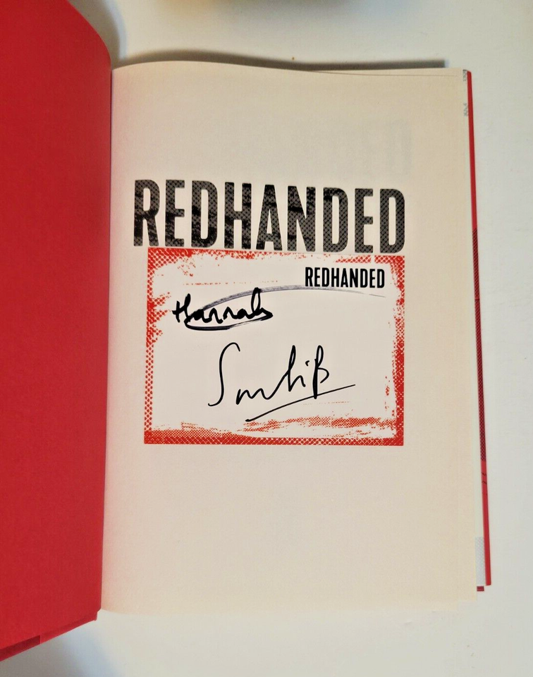 Signed copy by both authors, RedHanded by Suruthi Bala and Hannah ...