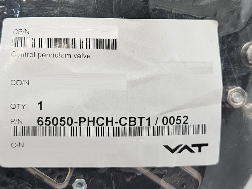 VAT Pendulum control & isolation valve Series 650 DN 320mm 65050-PHCH ...