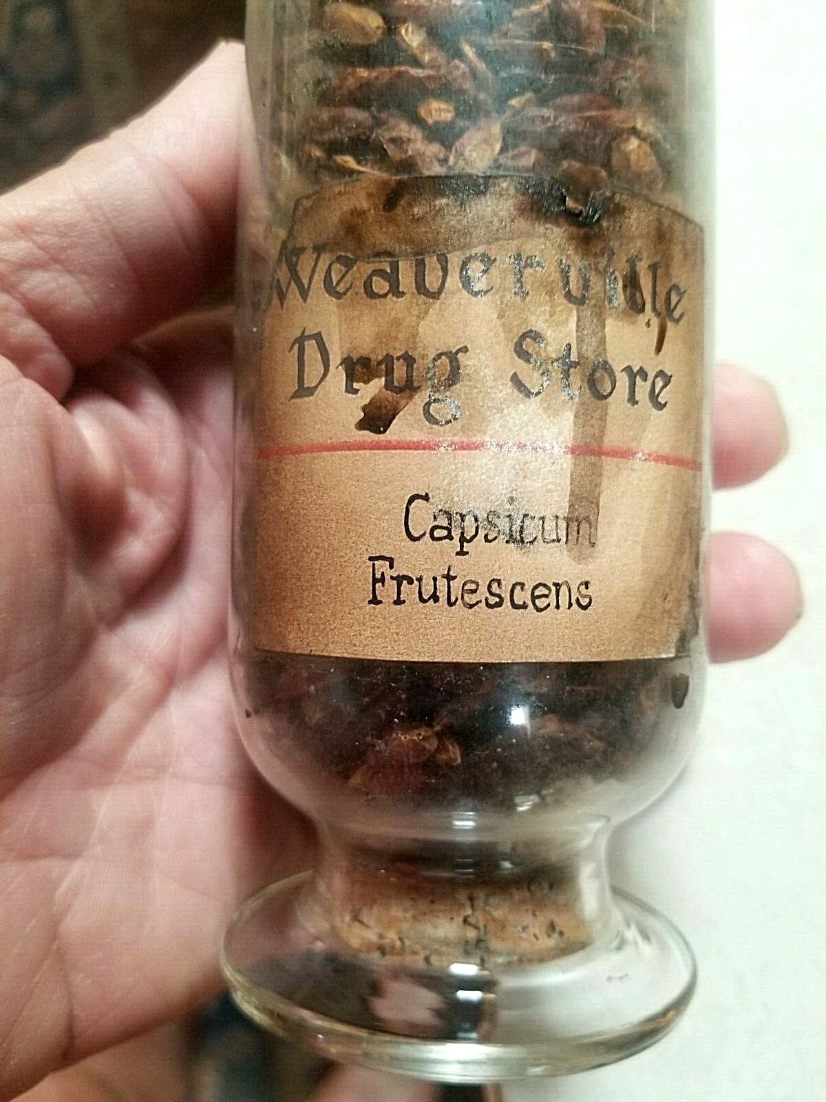 RARE OLD UNUSUAL DRUG STORE JAR BOTTLE INVERTED APOTHECARY JAR ...