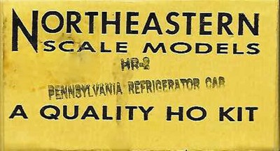 NORTHEASTERN SCALE MODELS HR2 PRR REFEER Unpainted Wood KIT Estate Sale ...