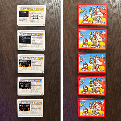 Nintendo Donkey Kong Jr. E-Reader Cards - complete set of 5 (2002) VF ...