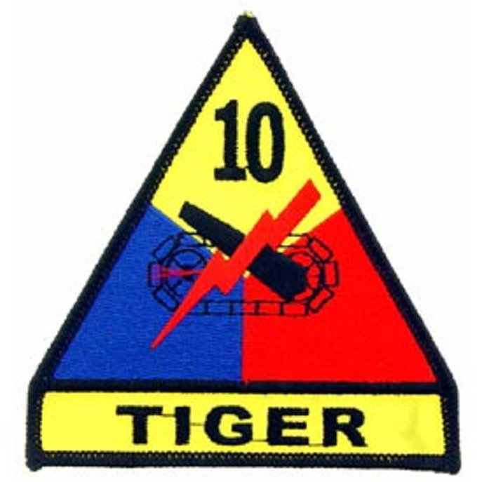US ARMY 10th Armored Division "TIGER" 4 inch patch | eBay