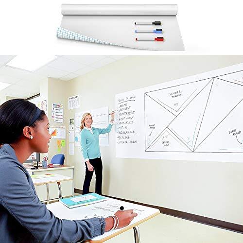 Self-Adhesive Dry Erase Whiteboard Sticker Peel and Stick Paper, 78 ...