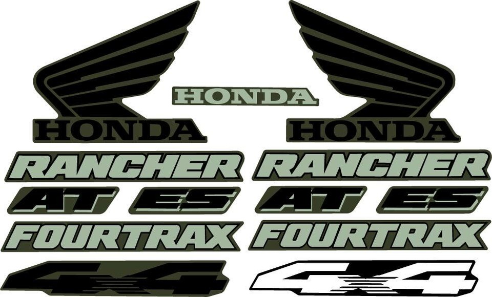 2004 2005 2006 2007 Honda Rancher 350 400 ES AT Decal Sticker Graphic ...