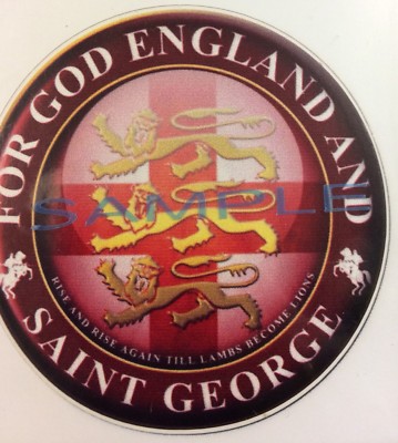 England Saint George Car Vespa Lambretta Scooter Camper Van Decal ...