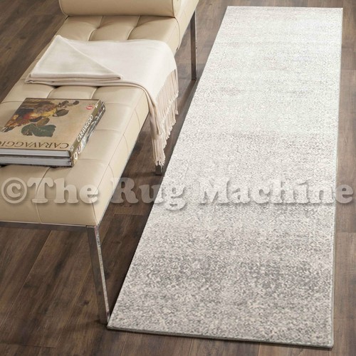 FORTUNA SILVER GREY ALLOVER ANTIQUE STYLE TRADITIONAL RUG RUNNER ...