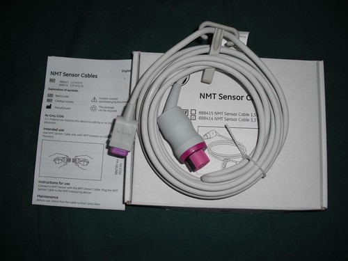 GE NMT Sensor Cable 888414 3,3m 11ft Neuromuscular Transmission ...