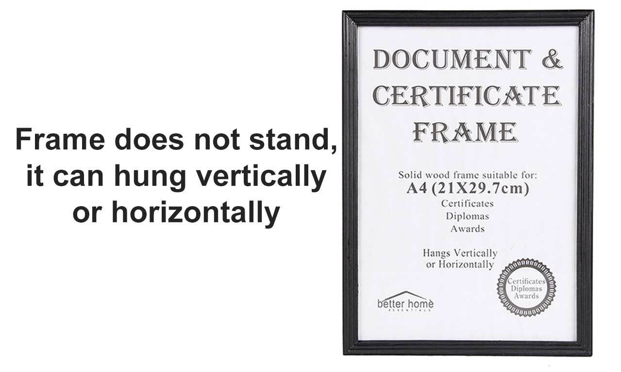 36/Set A4 Wooden Picture Frames Certificate Document Diploma Hanging ...