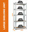 GARAGE SHELVES SHELVING 5 TIER UNIT RACKING BOLTLESS HEAVY DUTY STORAGE ...