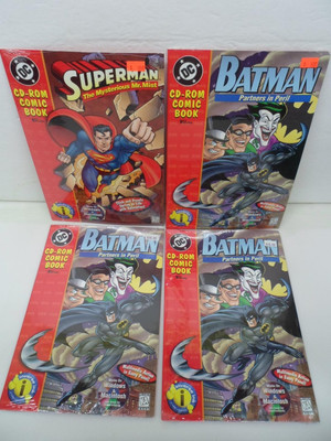 3 Batman CD-Rom Comic and 1 Superman CD-Rom Comic - DC - by Inverse Ink ...