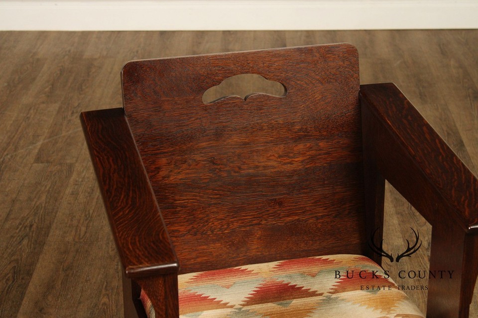 Stickley Mission Collection Limbert Style Oak Cafe Chair | eBay