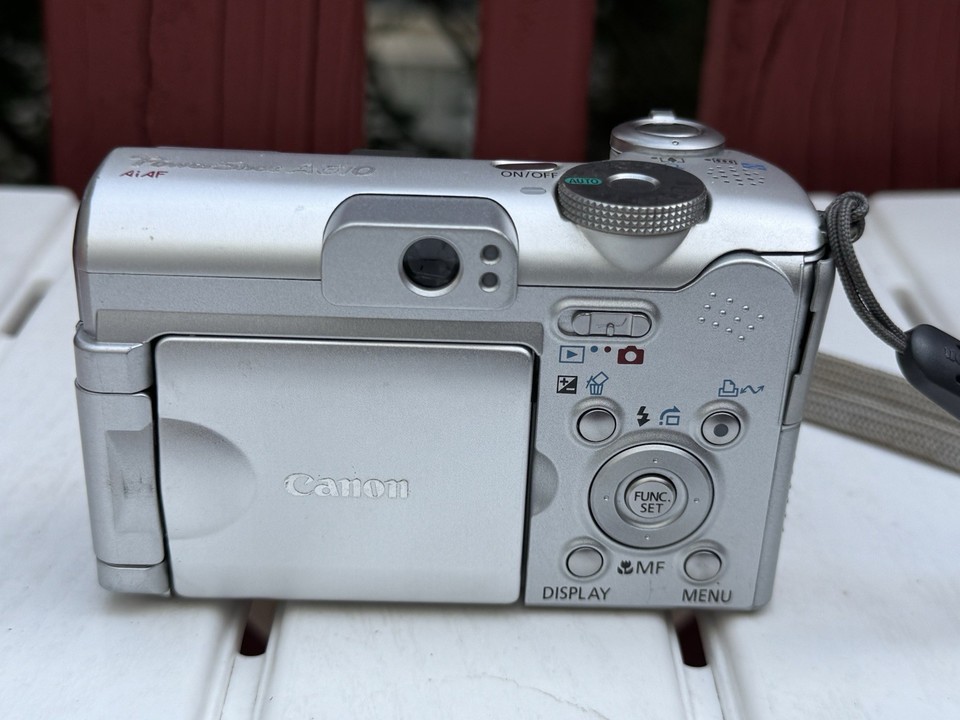 Canon PowerShot A610 5.0MP Digital Camera Silver Tested 512MB - READ ...