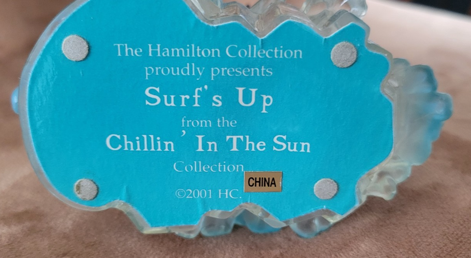 Vintage Hamilton Collection - Surf’s Up Chilling’ In The Sun Surfing ...