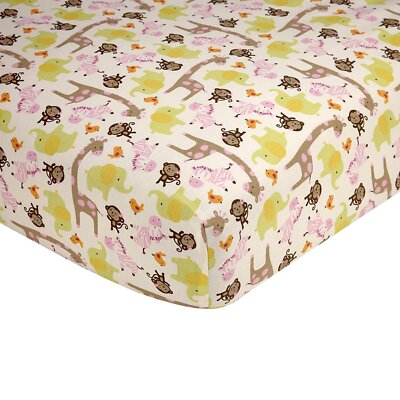 Carter's Jungle Animals Fitted Crib Sheet | eBay