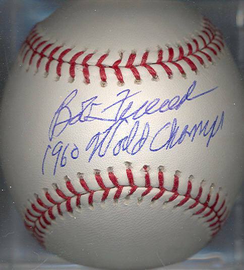 Bob Friend 1960 Pittsburgh Pirates Champs Autographed Signed OML ...