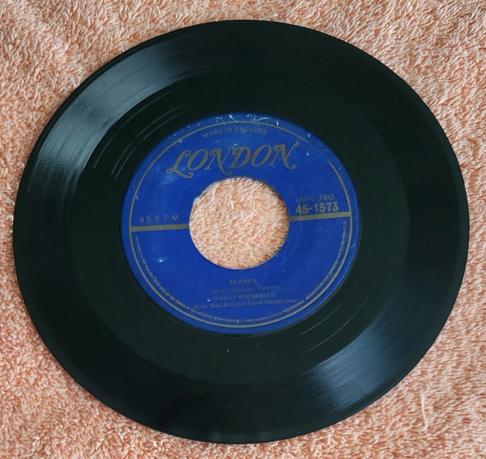 David Whitfield...."Lady of Madrid & Mama" 45 RPM 7" Vinyl Record | eBay