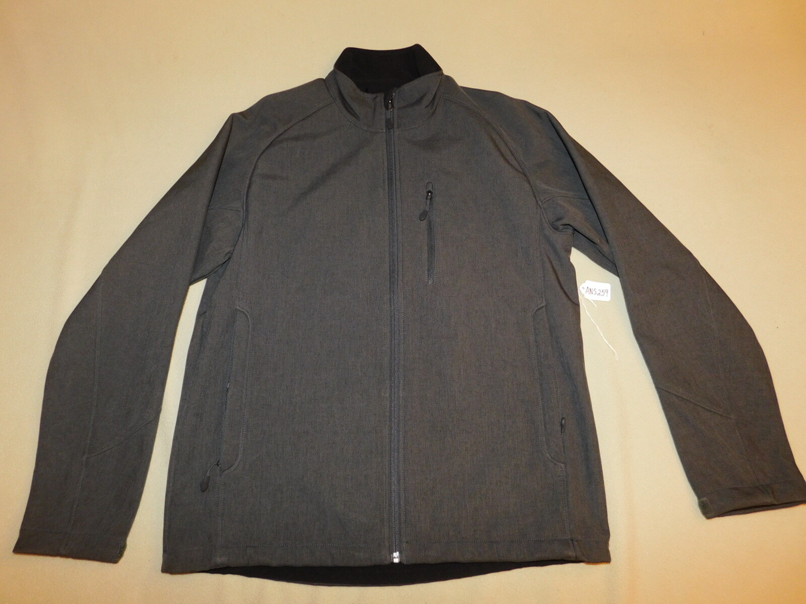 Men's Kirkland Signature Soft Shell Charcoal Gray Jac… - Gem