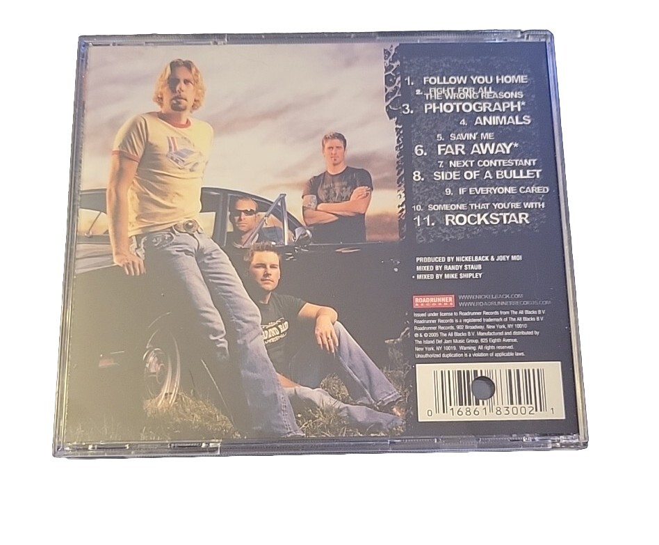 Nickelback All The Right Reasons CD 2005 Roadrunner Records Hype ...