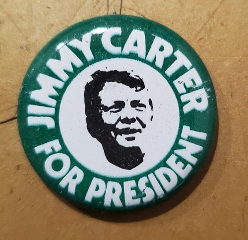 1976 Jimmy Carter for President Campaign Lapel Button | eBay