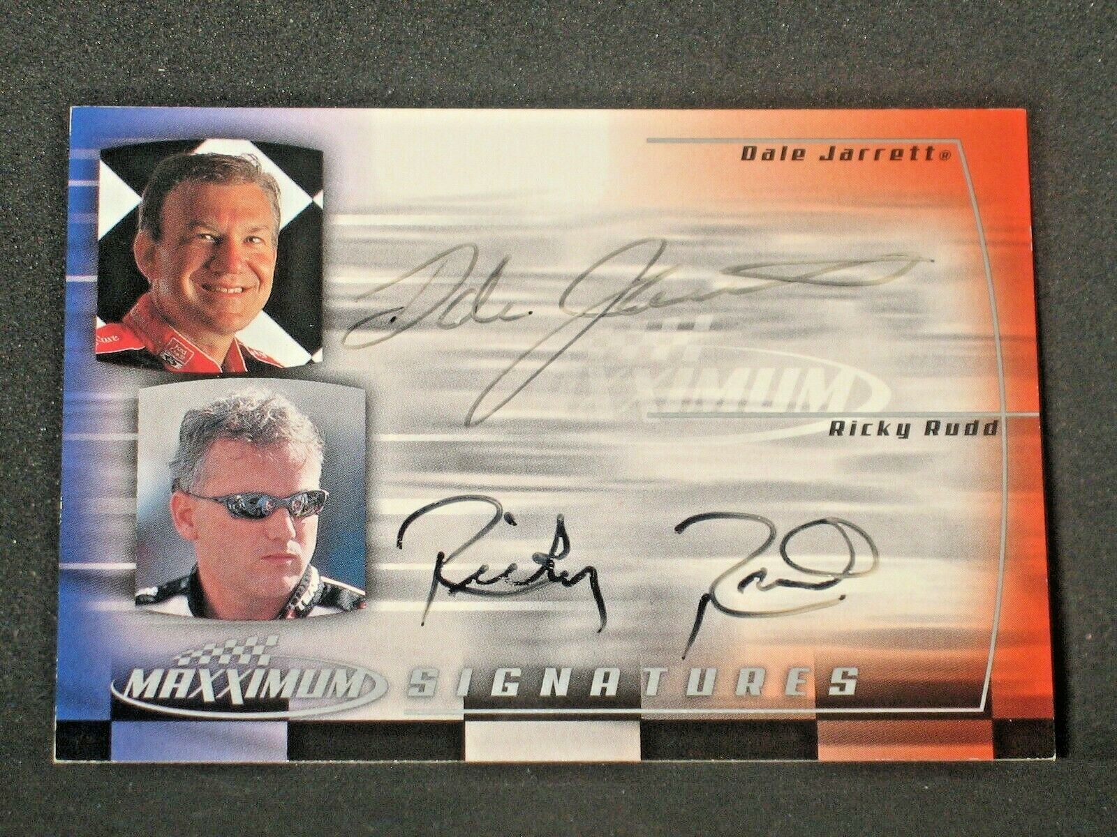 Dale Jarrett Ricky Rudd 2000 Upper Deck Maxximum Dual Autograph ...