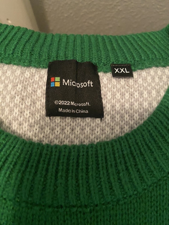 New Ugly Christmas Microsoft Windows Clippy Sweater Office XMAS ...