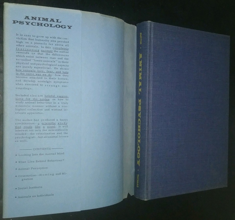 Animal Psychology by R.H. Smythe Animal and Human Behavior 1961 ...