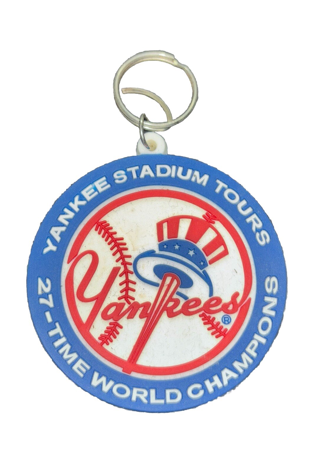 Vtg Keychain Keyring Yankee Stadium Tours Zales 27 Time World Champions ...