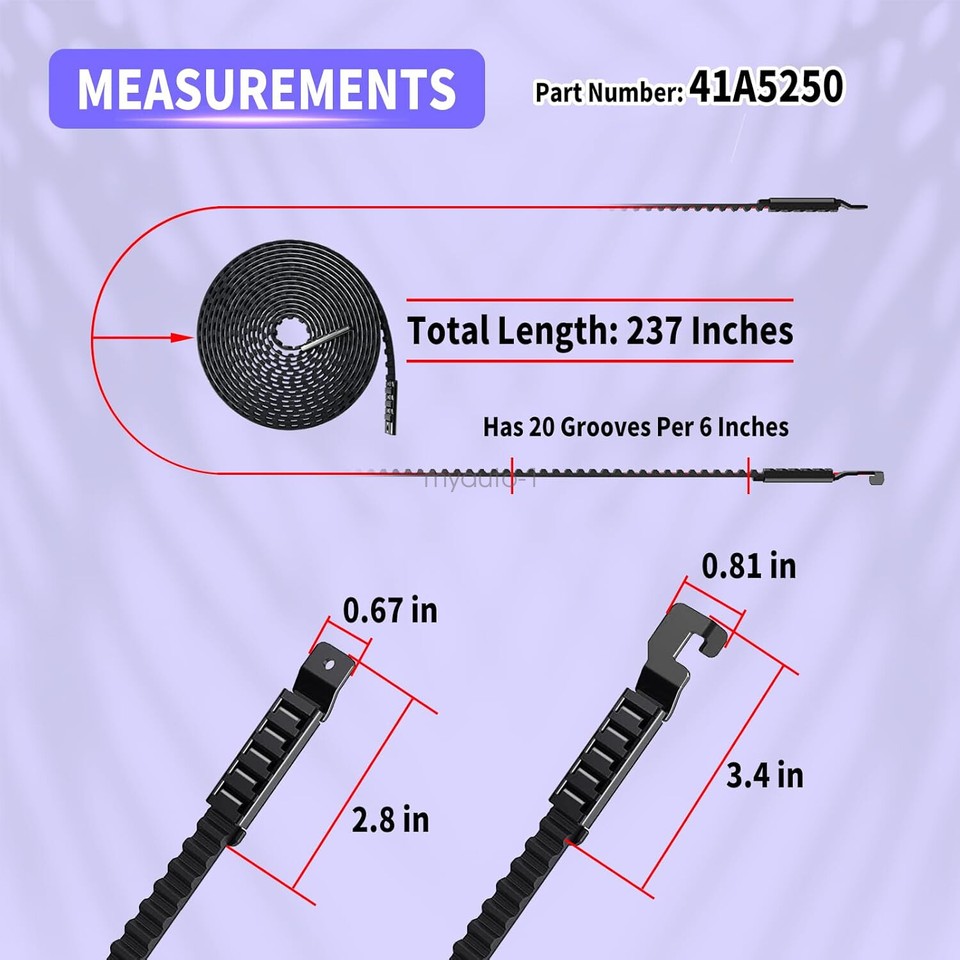 41AB150-2 Fits Liftmaster/Chamberlain Garage Door Openers 41A5250 Belt ...