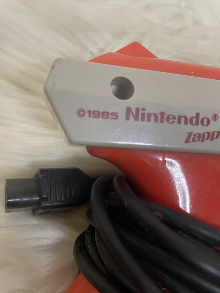 Nintendo NES Zapper Gun Controller Orange W/ Super Mario & Duck Hunt ...