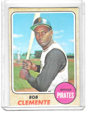VINTAGE 1968 TOPPS BASEBALL CARD #150 ROBERTO CLEMENTE PITTSBURGH ...