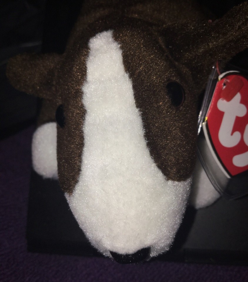 Ty Beanie Bruno The Dog - Terrier With Tag Protector - Retired 1997 PVC ...