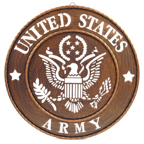 Metal United States Military Wall Decor Signs All Branches Brushed ...