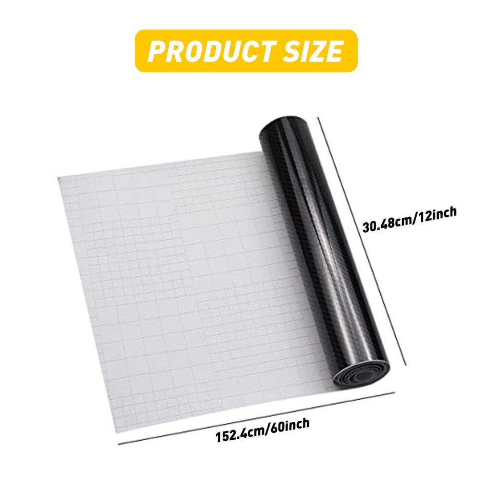 5D Waterproof Carbon Fiber Vinyl Car Wrap Sheet Roll Film Sticker Decal ...