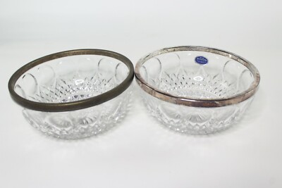 Kent Silversmiths 2 Vintage West German Lead Crystal Depression Glass ...
