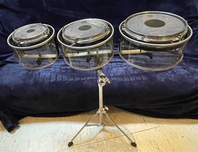 VINTAGE REMO 6/8/10” ROTO TOM SET WITH RARE REMO SOUND REFLECTORS | eBay