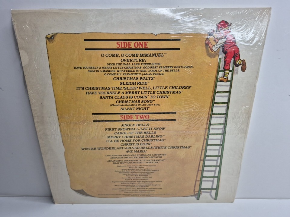 1978 Carpenters Christmas Portrait Vinyl LP Music Album Record A&M SP ...