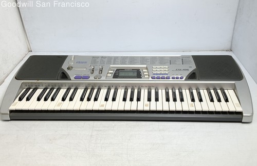 Casio 61-Key Unweighted Electronic Keyboard Model CTK-496 Untested No ...